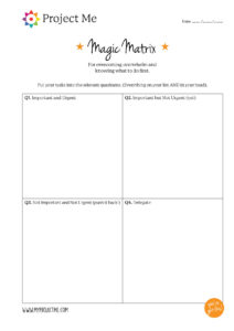 Action Sheets - Project Me