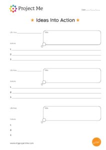 Action Sheets - Project Me